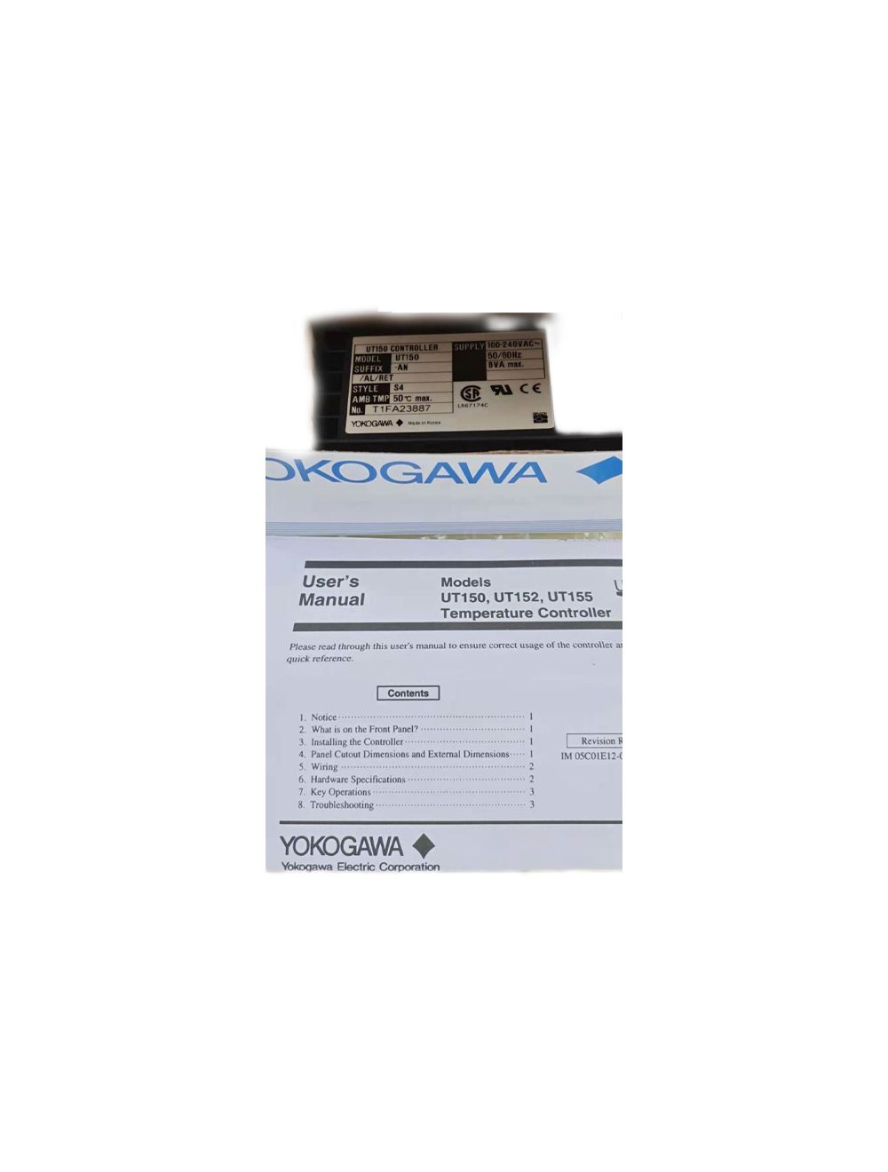 New In stock, Yokogawa Temperature Controller UT150-AN-AL-RET - yokogawa - temperature-controller